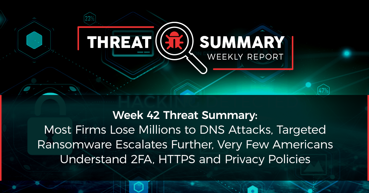 Threat Summary - Week 42, 2019