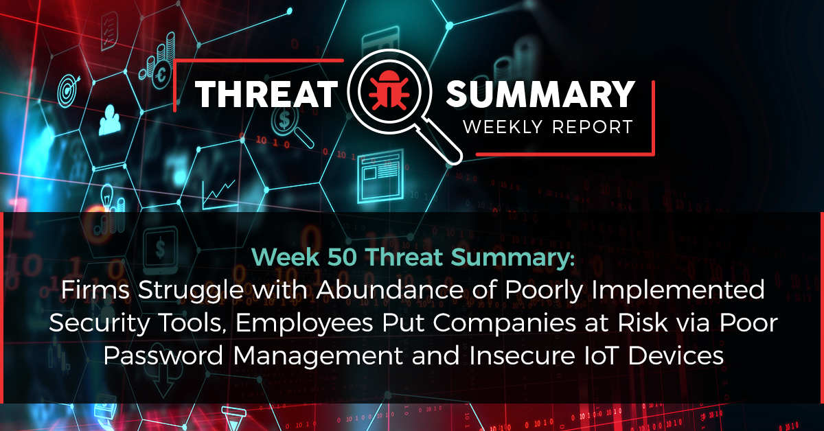 Threat Summary - Week 50, 2019